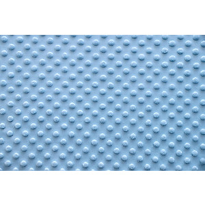 Sky Blue Minky Bubble Dimple Dot Plush Fur Fabric Polyester 58-60"