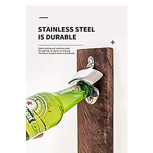 Gifts for Men Dad, Wall Mounted Magnetic Bottle Opener, Unique Beer Gift Ideas for Him Boyfriend Husband Grandpa Uncle, Cool Gadgets Christmas Stocking Stuffers, Birthday Housewarming Anniversary