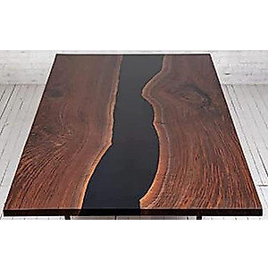 Epoxy Table Live Edge Wooden Table Epoxy Resin River Table Natural Wood Dining Table Natural Epoxy Table Resin Table, Piece Of Conversation