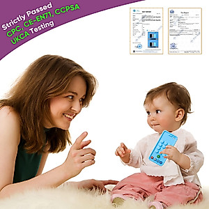 Baby Teething Toys, 2 Pack Teething Toys for Babies 0-6 Months 6-12 Months, Baby Teether Baby Toys 3-6 Months 6 to 12 Months, Cell Phone Baby Teether, Teethers for Babies 0-6 Months 6-12 Months