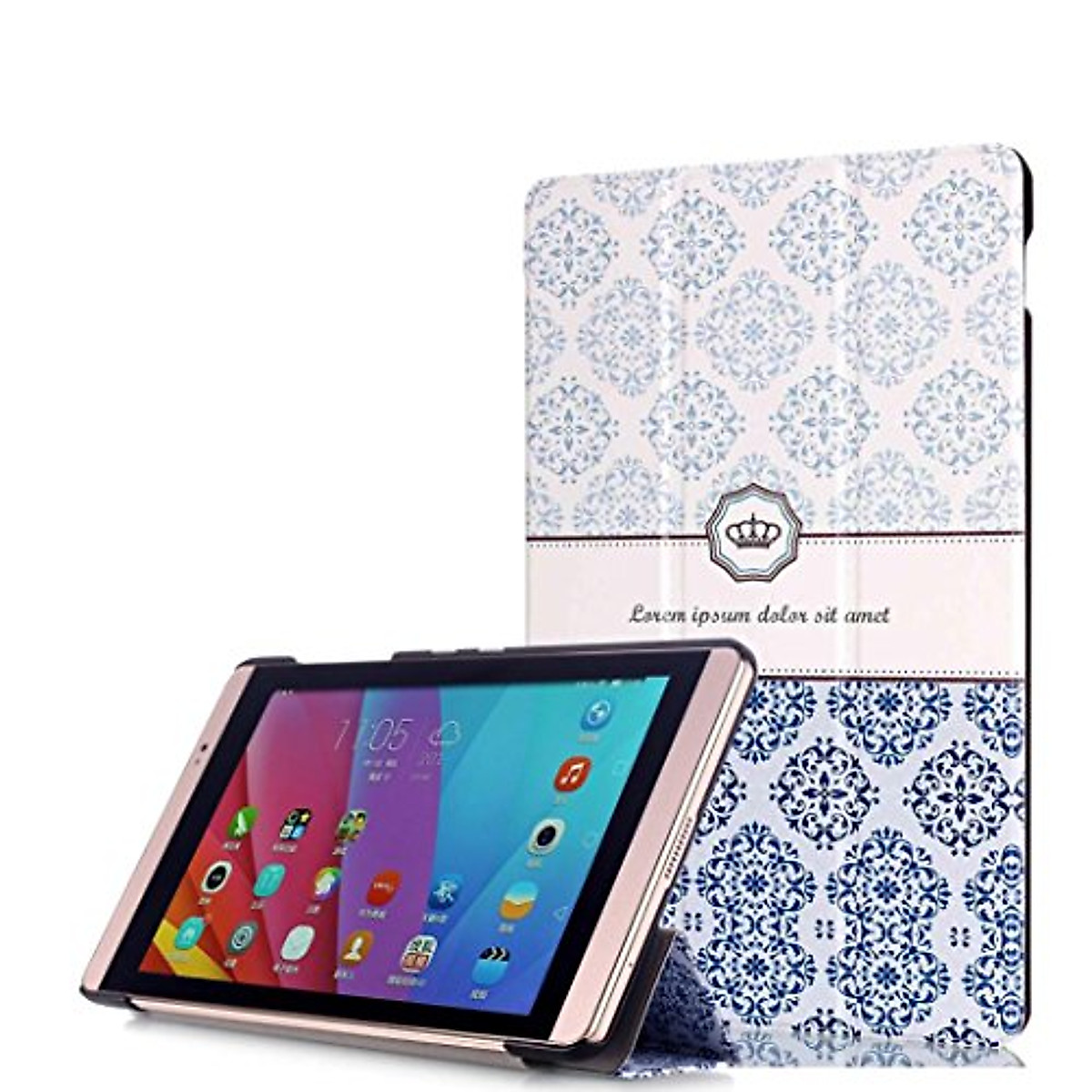 MNtech New Sleep Folding Stand Painted Leather Protective Case Cover For HUAWEI Mediapad M2 8.0inch (G)