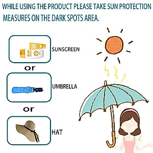 Dark Spot Remover For Face Serum With Vitamin C and E, Retinol, Salicylic Acid, Kojic Acid, Niacinamide, Azelaic acid, Lactic Acid, 4-Butylresorcinol, Licorice. Hyperpigmentation Treatment, Acne Scar Spot Treatment Fade Post-Acne Hyperpigmentation. Brown