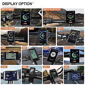 BAFANG 1000W Mid Drive Kit : BBSHD 48V Mid Motor for 68mm Bottom Bracket, 500C Display and 46T Chainring, 8Fun Electric Bike Conversion Kit for Mountain City Ebike - No Battery