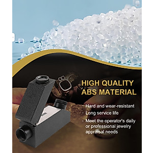 Refractometer, Jewelry Refractometer, RHG181 1.30 to 1.81 Professional ldentification Refractometer, Portable Refractometer with 3ml Reflective Index Fluid, f