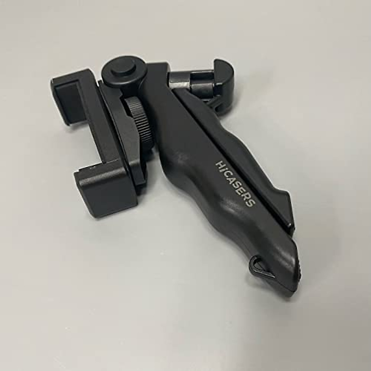 HiCASERS Smartphone mounts, Foldable Phone Stand for Desk, Height Adjustable Cell Phone Holder Portable Cellphone Cradle Desktop