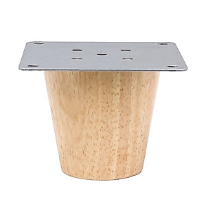Wood Furniture Legs Cabinets Sofa Feet 2 Inch 4PCS Solid Wood Color Tapered