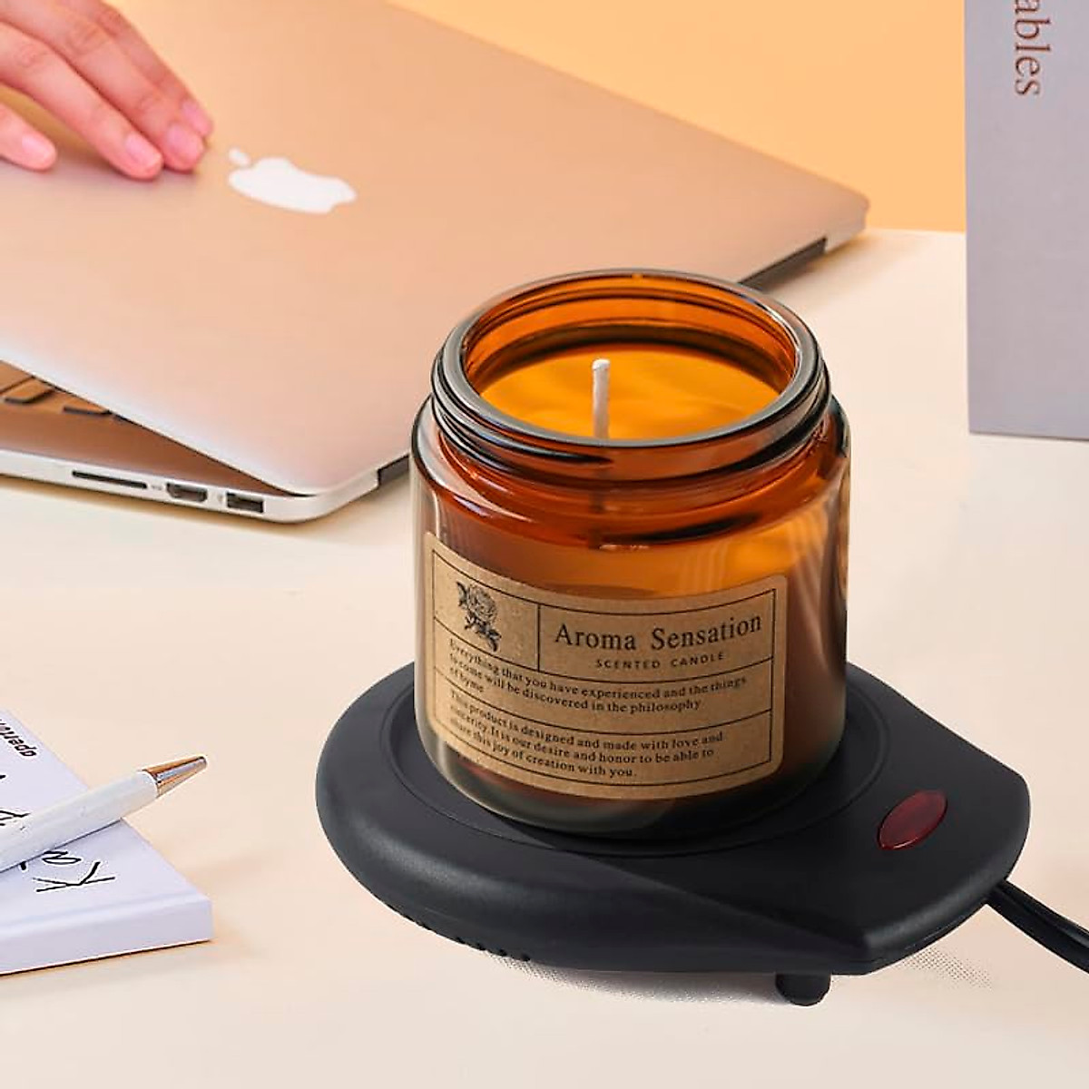 Aroma Diffuser Home&Office Desktop Electric Mug Warmer-Coffee/Tea/Cocoa/Soup-Scented Candles Gift for Winter