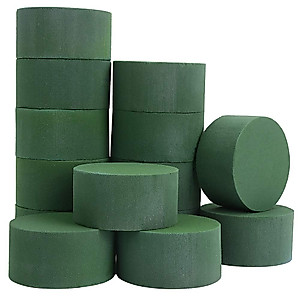 CCINEE Round Floral Foam,Wet Florist Foam Block Flower Arrangement Supplies for Craft Project,Pack of 20