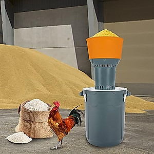 Grain Mill Grinder Electric, 13.2 Gallons Grain Mill Grinder Electric Corn Grinder with 5 Sieves, Flour Mill Wheat Grinder for Home and Farm Feed Grinding (50L)