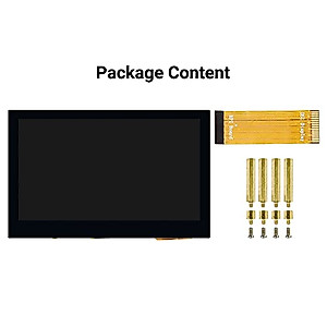 Waveshare 4.3inch Capacitive Touch Display Compatible with Raspberry Pi Pi 4B/3B+/3A+/3B/2B/B+/A+/CM3/3+/4 800×480 Resolution IPS Wide Angle MIPI DSI Interface