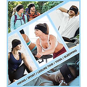 MUSICOZY Sleep Headphones Bluetooth 5.2 Headband Headphones Wireless Sleeping Earbuds Earphones with HD Stereo Speakers Cool Gadgets for Sports Running Workout Jogging Yoga Insomnia