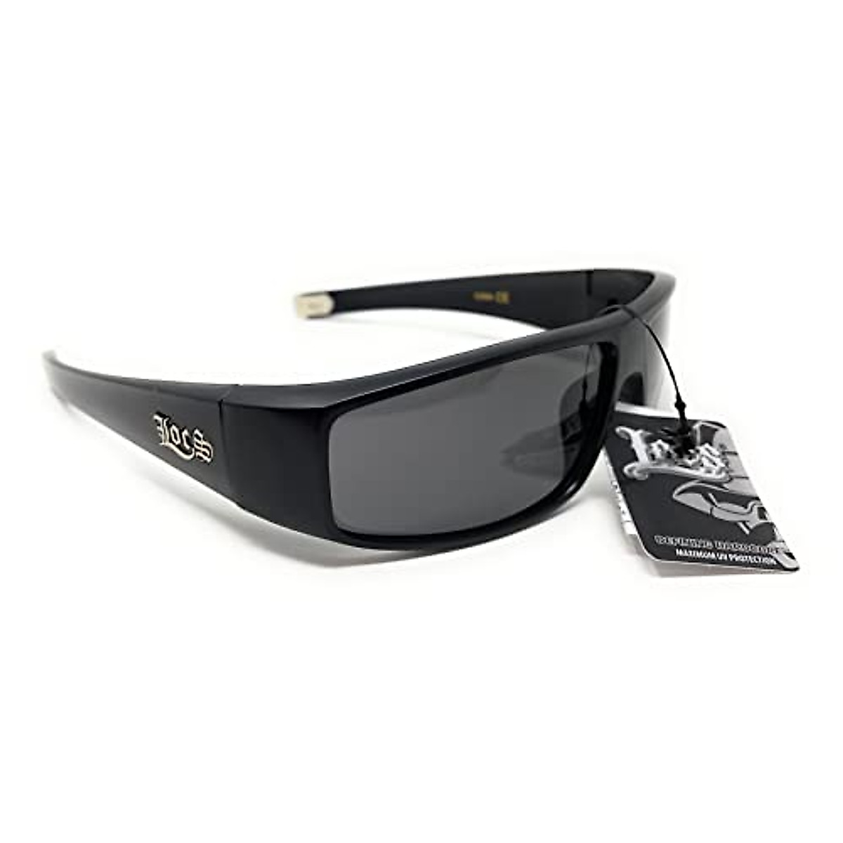 Locs - Flat Top Wrap OG Gangsta Hardcore Locs Sunglasses (Matte Black), unisex-adult
