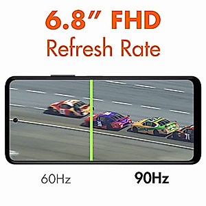 NUU B15 | 3-Day Battery | 48 MP | Quad-Camera | Unlocked (T-Mobile Only) | 6.78'' Full HD+ Display | 128GB | 90Hz | 18W Fast Charge | 5000 mAh | Fingerprint | Android 11 | Black