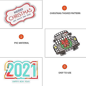 OSALADI 100pcs Notebook Stickers Holiday Xmas Stickers Planners Decals Nativity Decor DIY Laptop Sticker Diary Decorative Sticker Luggage Stickers Computer PVC Waterproof Stickers