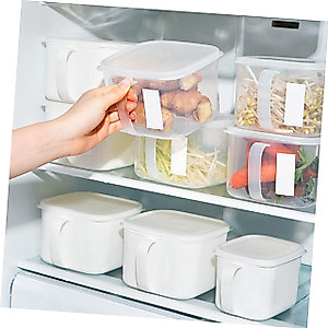 IMIKEYA Airtight Food Storage Container Handles 2-piece Set Home Food Containers Dry Food Can Kitchen Snack Box Plastic