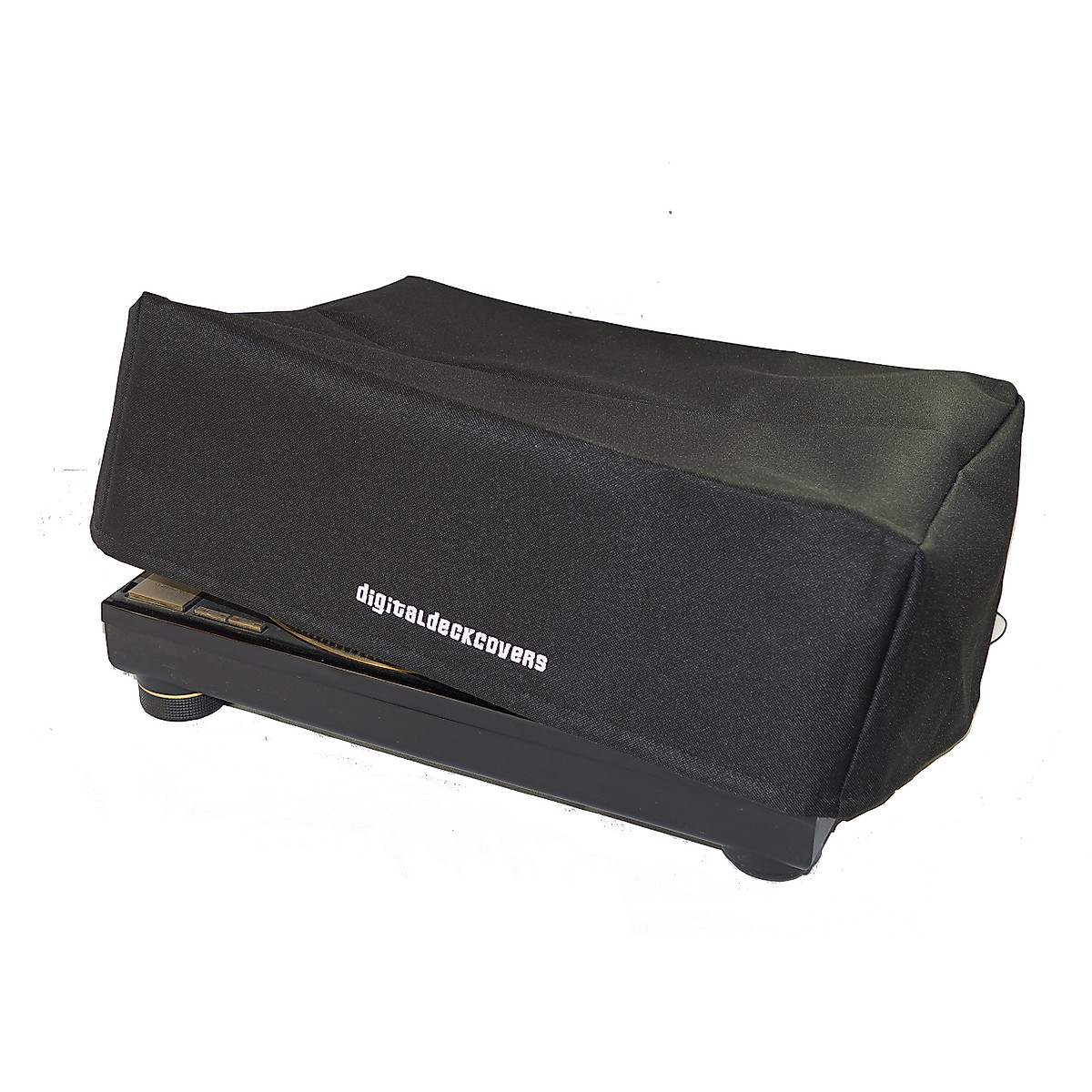 TECHNICS Turntable Dust Cover for SL-1200 / SL-1210 & Pioneer PLX-1000 Record Player Protector [Water Resistant, Antistatic, Black Premium Fabric] by DigitalDeckCovers