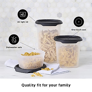 Tupperware One Touch Fresh Seal & Store 9-Container Food Storage Set - Dishwasher Safe & BPA Free - (9 Containers + 9 Lids)