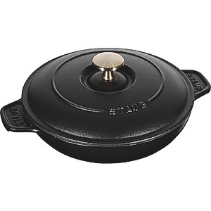 Staub Cast Iron 7.9-inch Round Covered Baking Dish - Matte Black, Made in France