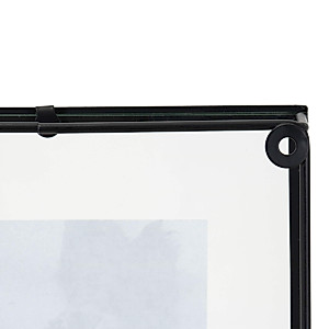 Foreside Home & Garden Black 4 x 6 inch Oversized Metal Decorative Picture Frame