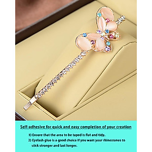 NIACONN Silver Face Jewels Gems Stick on, 10 Sheets/1410 Pcs Self Adhesive Rhinestone Hair Gems Stickers for Makeup & DIY- Silver