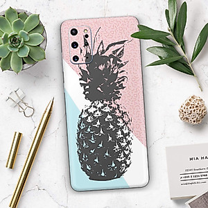 DesignSkinz Coral Mint Summer Pineapple v1 Protective Vinyl Decal Wrap Skin Cover Compatible with The Samsung Galaxy S20 (Screen Trim & Back Glass Skin)