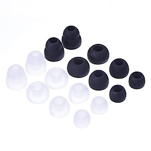 Earbudz Replacement Earbuds Ear Tips fit Powerbeats, Skullcandy, Panasonic, Symphonized, iFrogz, Mpow, & More - Small, Medium, Large and Double Flange (8 Pairs - 16 Pieces)