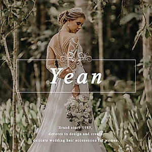 Yean Rose Bride Wedding Wrist Corsage Bridal Hand Flowers Wristlet Bridesmaid Ribbon Corsages Accessories for Women and Girls (Blue)