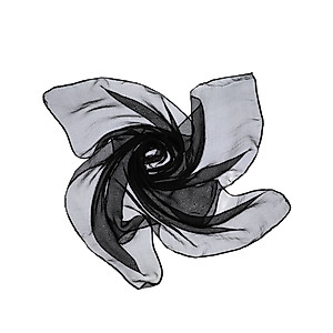 SATINIOR Chiffon Scarf Women Square Handkerchief Lightweight Satin Ribbon Scarf Retro Neck Scarf