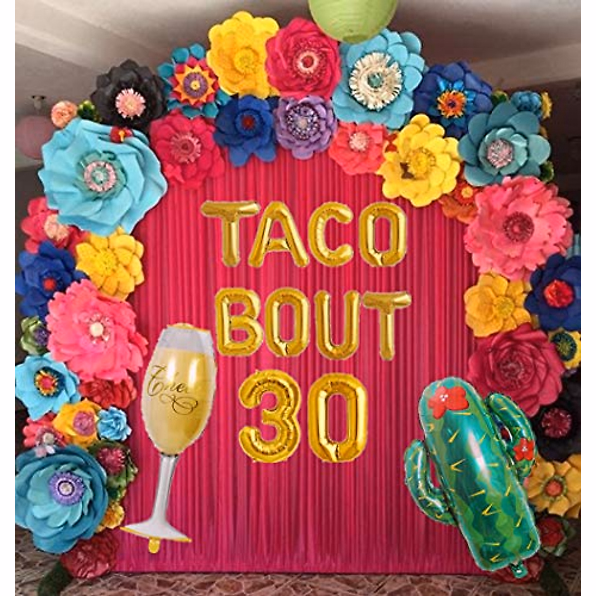 LaVenty Taco Bout 30 Balloons Nacho Average Thirty Balloon Fiesta 30th Birthday Decoration Taco Birthday Party Decoration Taco Party Decor