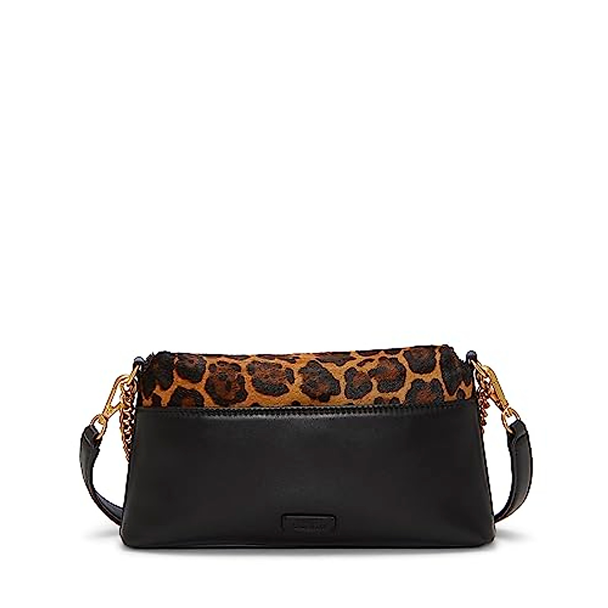 Vince Camuto Theon Flap Crossbody, Black Leopard
