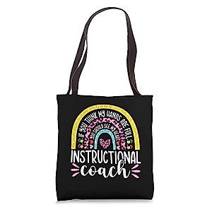 Hands are Full Cute Instructional Coach Appreciation Teacher Tote Bag