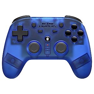 Retro Fighters Defender Next-Gen PS1 - PS2 - PS3 - PS Classic - Switch & PC Compatible Wireless Controller, Blue