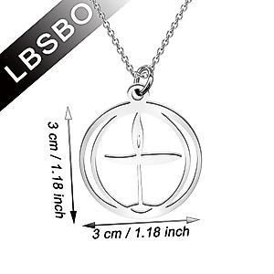 CENWA Flame Symbol Talisman Pendant Stainless Steel Jewelry (Flame Symbol N)