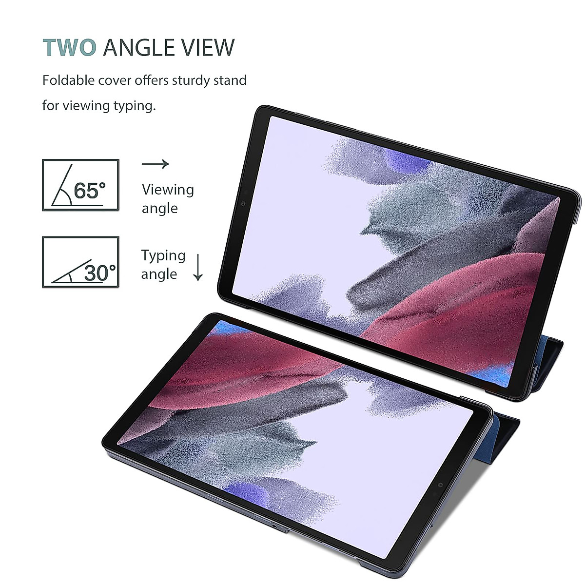 ProCase Cover for Samsung Galaxy Tab A7 Lite 8.7 Inch 2021 Tablet Model SM-T220/T225/T227，Slim Stand Hard Back Shell Protective Case for Galaxy Tab A7 Lite 8.7" -Navy
