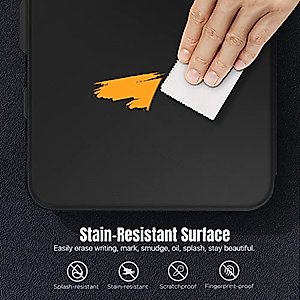 MoKo for iPad 10th Generation Case with Pencil Holder, iPad Case 10th Generation 2022 10.9", Built-in Screen Protector Clear Back, Stain Resistant Multi Angle Viewing Stand, Auto Wake/Sleep, Black