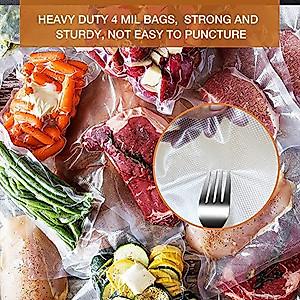 Vacuum Sealer Bags Food-Bag Rolls - 6 Inch |8 Inch |10Inch |11 Inch - Gallon Vacuum Sealer Bags Food Vac Sealing Bags for Vac Freezer & Seal a Meal Quart Vacuum Sealer Roll…