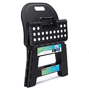 ACSTEP Heavy Duty Step Stool with Back Support, Kids Step Stool, Adult Folding Stool for Outdoor or Indoor Kitchen Step Stools and Bathroom Stool, 9 inch Toddler Step Stool