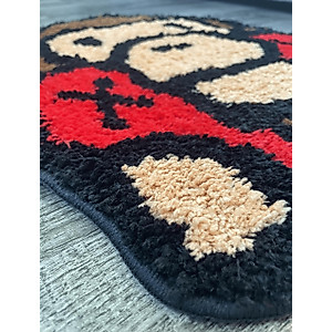 LUXAPE Baby Milo BAPE Rug - X Kawed rug - Handmade & Premium- 30in W * 20in L (75 * 50cm) - Hypebeast Rug - Anime Rug - Preppy Decor - Bape Decor - A Bathing APE - Luxape Rug (Baby Milo)