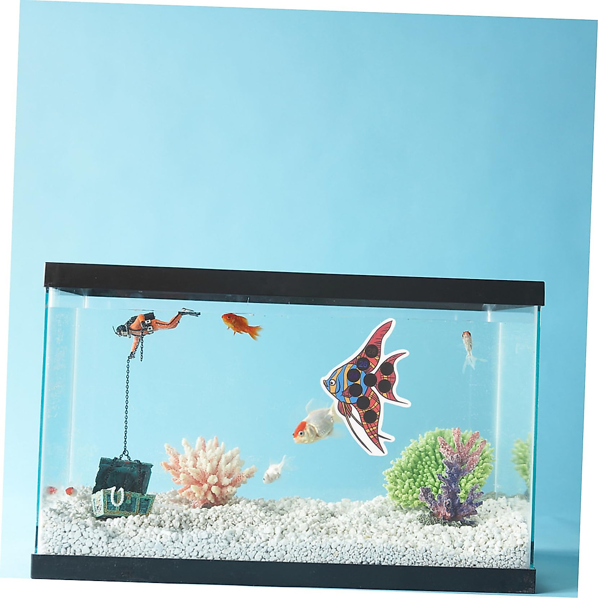 ULTECHNOVO 5 Sets LCD Thermometer Sticker by Numbers Aquarium Thermometer Color Stickers Cartoon Stickers Terrarium Water Temperature Tester Aquarium Sticker Fish Tank Liquid Crystal Paper