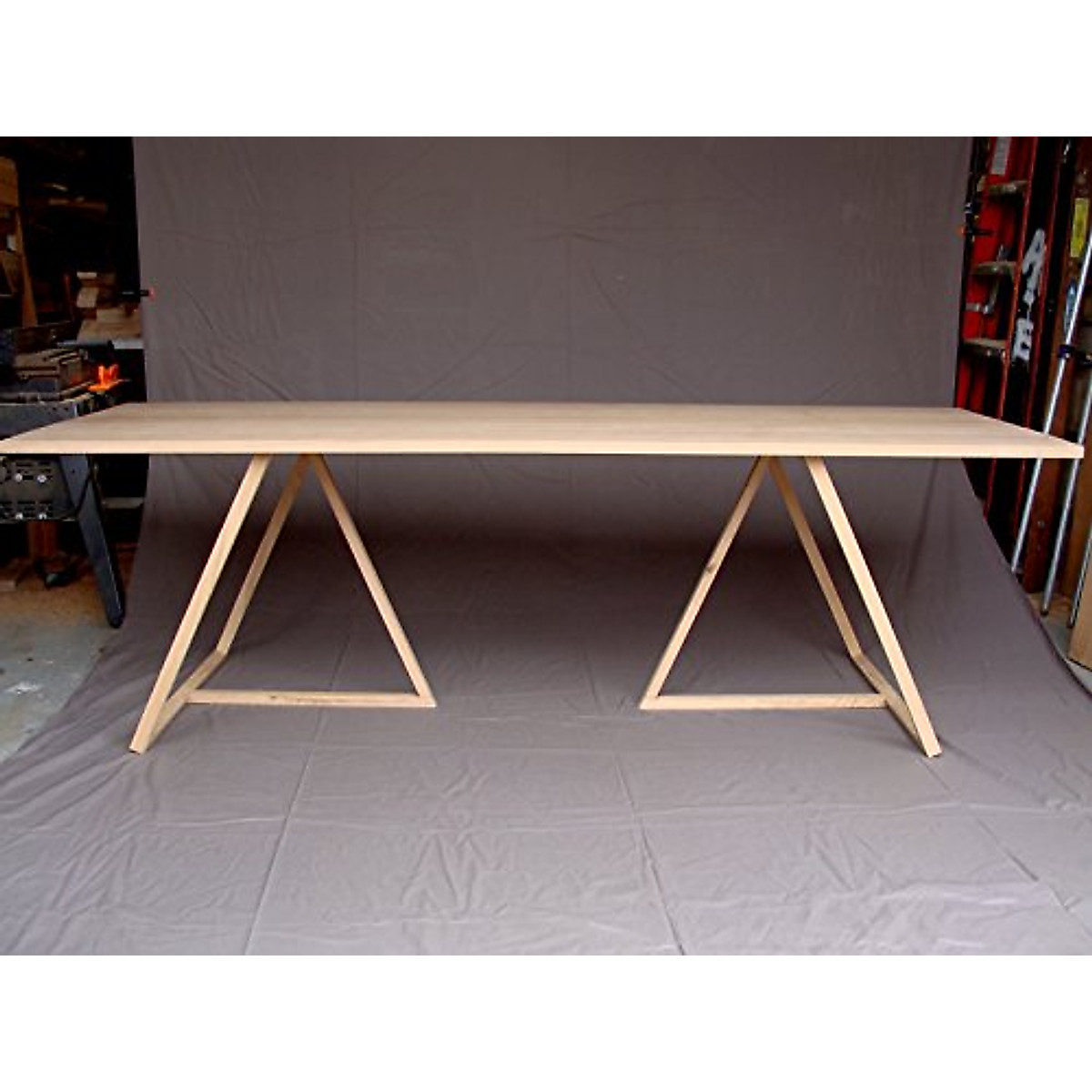 Geometric Dining Table - Solid White Oak On Sale