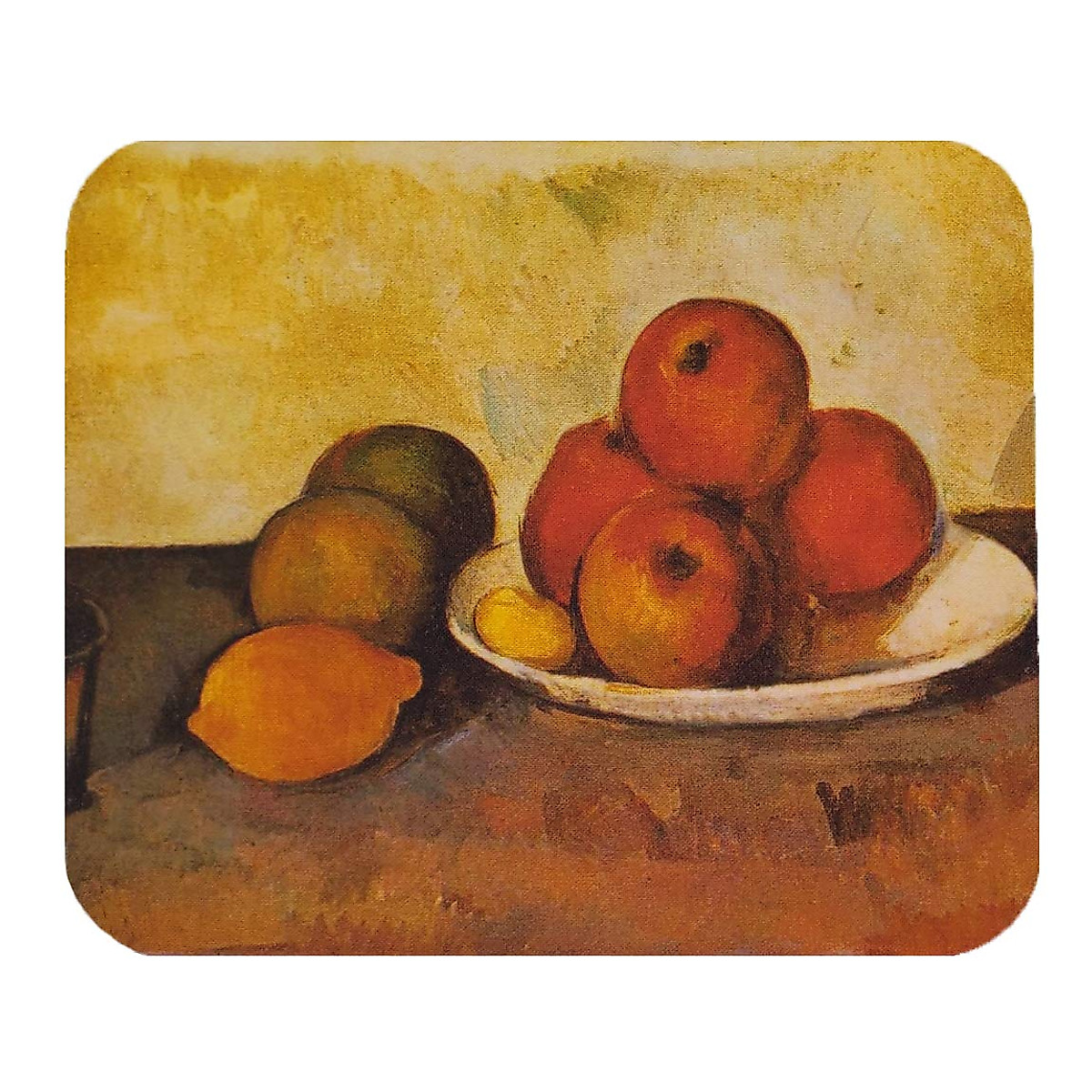 Mouse Pad Universe Museum Art Mouse Pads - Decorative & High Performance - 2 Sizes - Thick Natural Rubber, No Slip Base (Mini, Cezanne - Still Life with Apples)