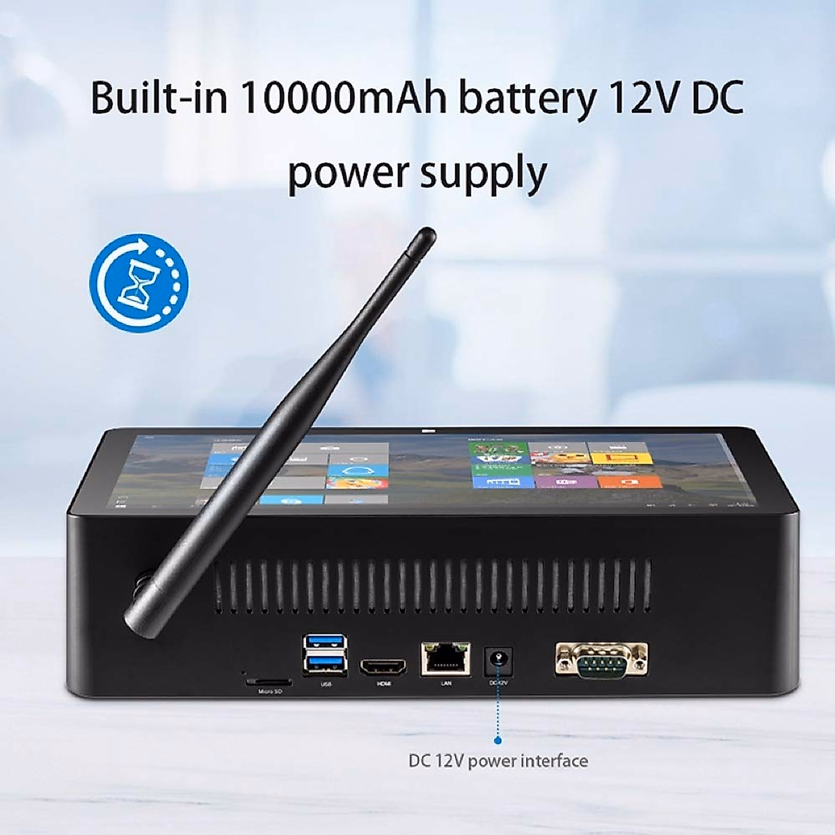 Tablet Computer, PiPo X10s All-in-One Mini PC 10.1 inch 6GB+64GB Windows 10 IntelCeleron J4105 Quad Core Tablet PC, Support WiFi BT TF Card RJ45