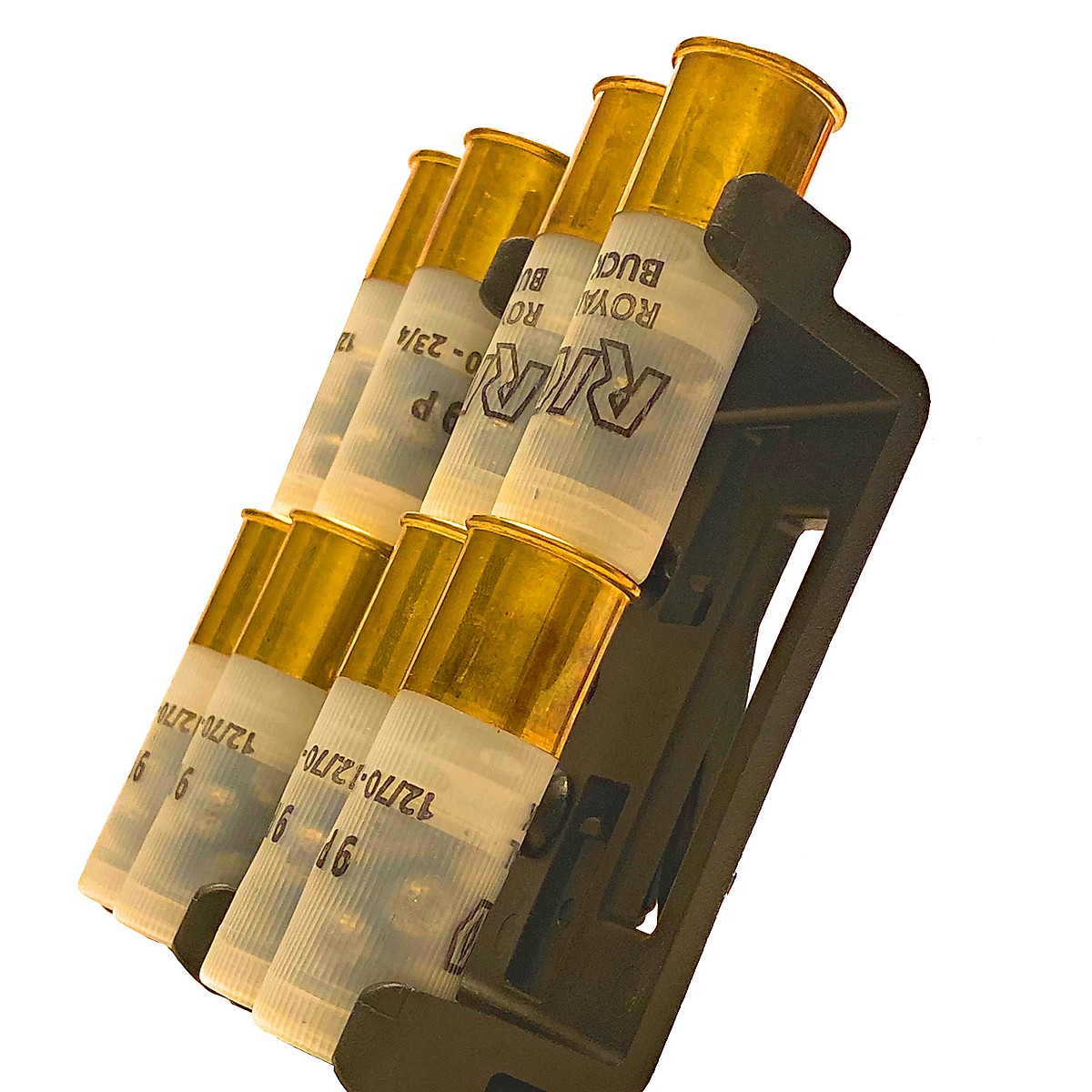 Johnny Clip 2x4-12 Gauge Caddy-Quad Loader-Speed Loader for 3 Gun Practical Shotgun-12 Gauge ShotShell Carrier Holder