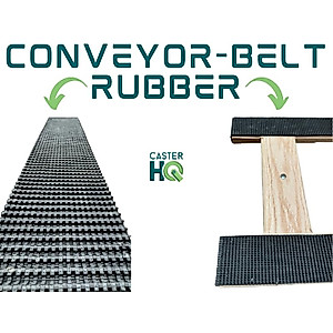 Made in USA Solid Oak H-Frame Furniture Dolly by CasterHQ - 18x30 Inch, Non-Slip Grip, 4-Inch Thermo Rubber Wheels, 960 lbs Load Capacity - Premium Moving Dolly for Heavy Furniture