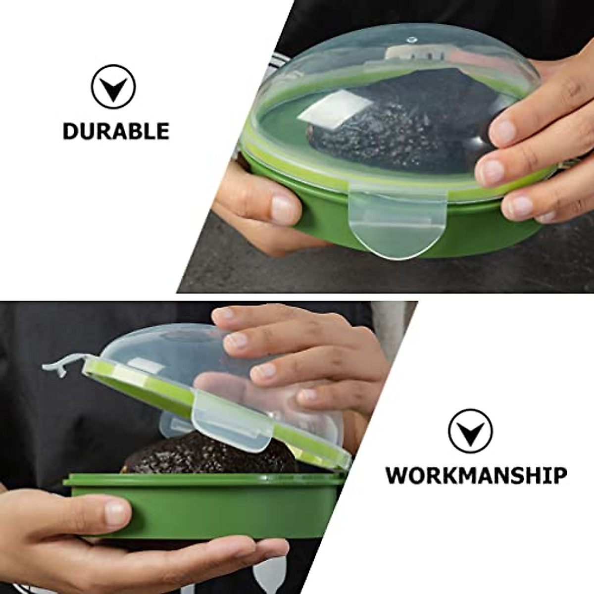 OSALADI Avocado Keeper Avocado Storage Saver Holder Fruit Container Seal Organizer to Keep Your Avocados Fresh for Days