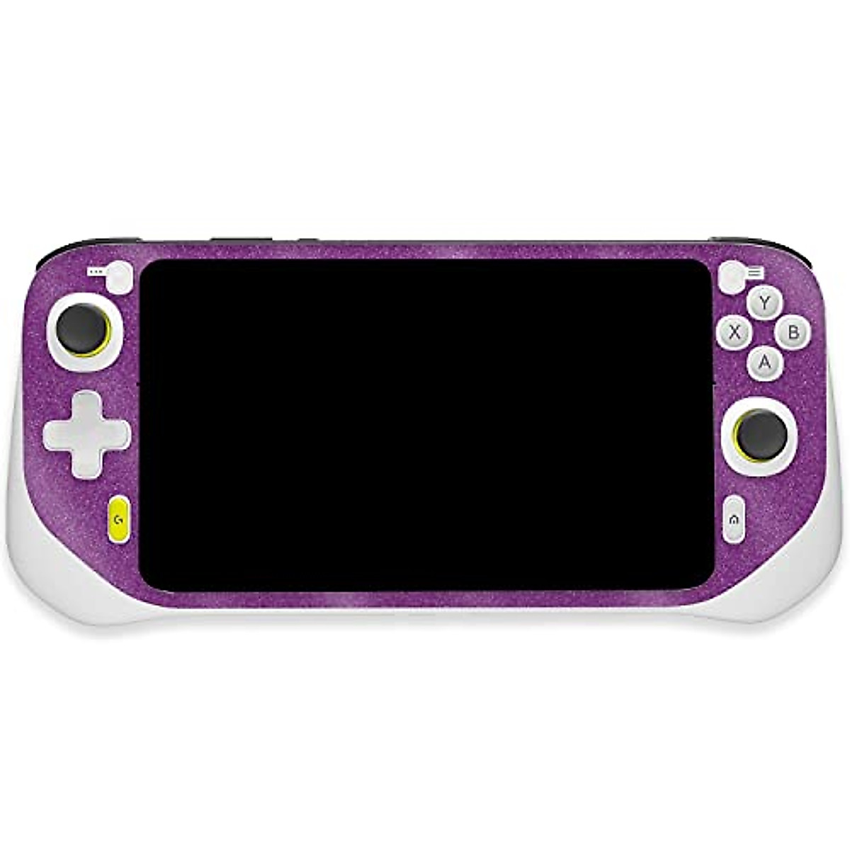 MightySkins Glossy Glitter Skin Compatible with Logitech G Cloud Gaming Handheld - Solid Purple | Protective, Durable High-Gloss Glitter Finish | Easy to Apply | Made in The USA