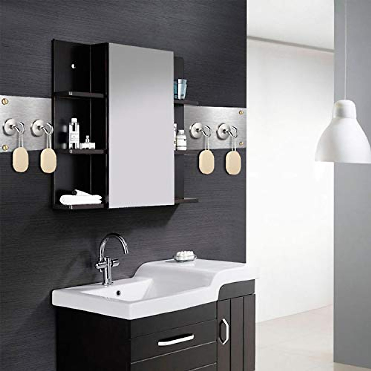 WAKUSEI Magnetic Hooks 25 lbs for Kitchen, Refrigerator, Towels, Grill, Tool Box, Office, Wall Mounting or Outdoor Hanging, 12 Packs