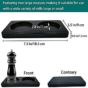 Salt and Pepper Mill Tray, Pepper Salt Mill Tray, Wood Tray
