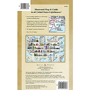 United States Lighthouses: Illustrated Map & Guide
