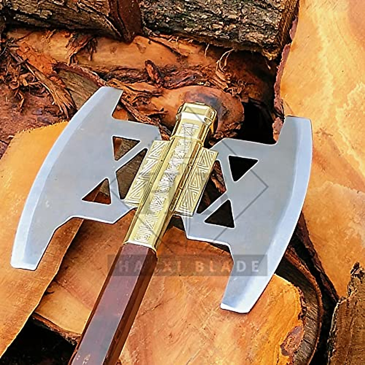 Haxxi Blade 022 Gimli Battle Axe from Lord of The Rings an Axe Dwarf Lord of The Rings Gold Color Plated
